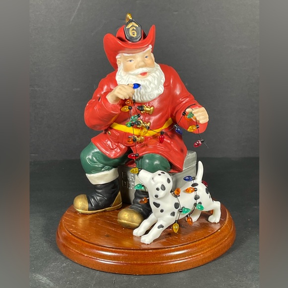 Russ Berrie | Holiday | Russ Berrie Santa And Dog Dalmatian Vintage ...